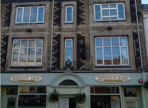 What's above the shops in Stourbridge